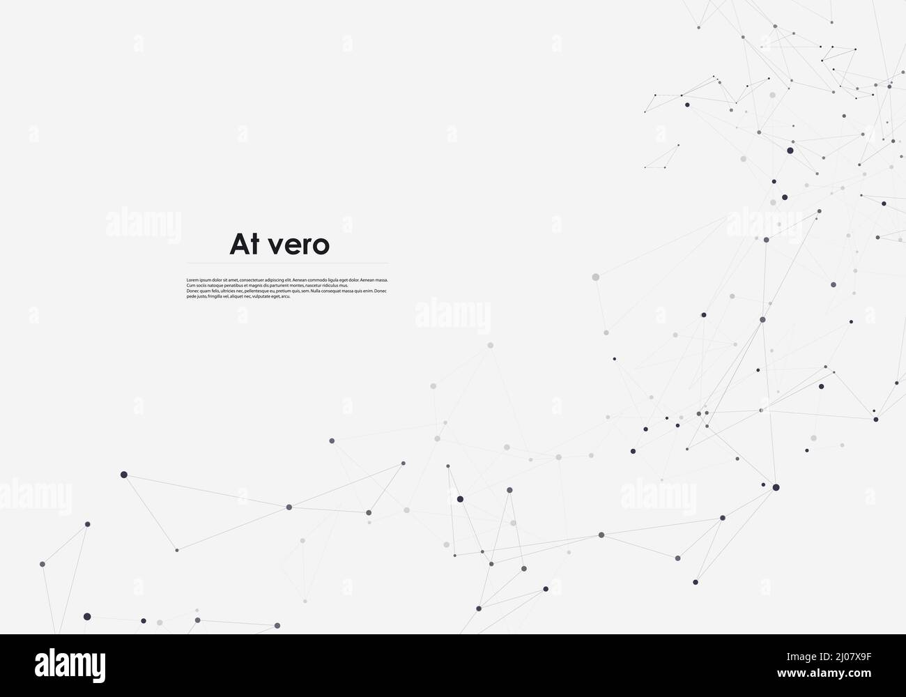 Geometry connected line and dots. Simple technology and science graphic ...