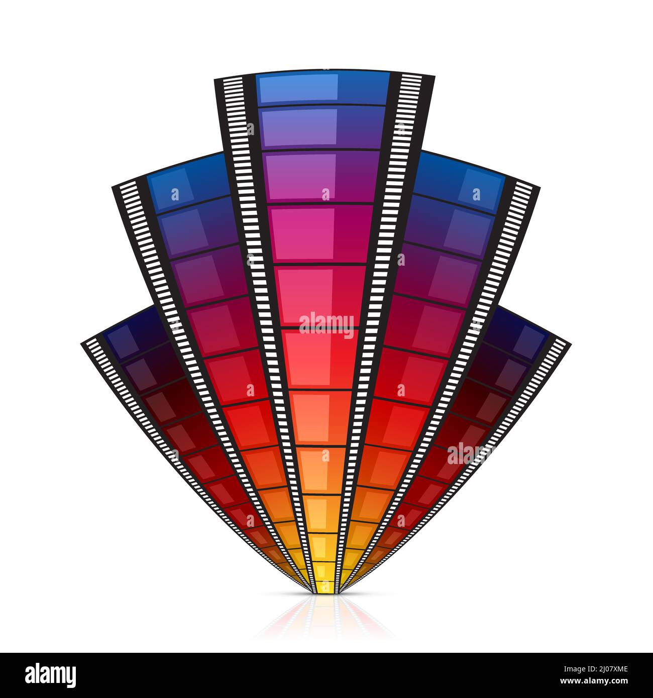 Film strip vector illustration isolated on white background Stock ...