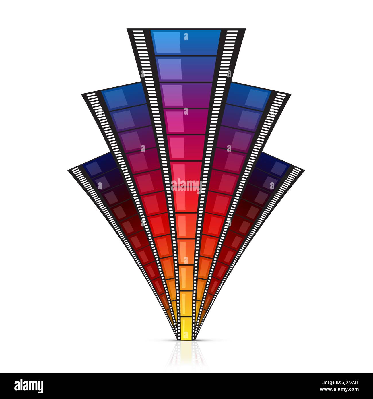 Film strip vector illustration isolated on white background Stock ...