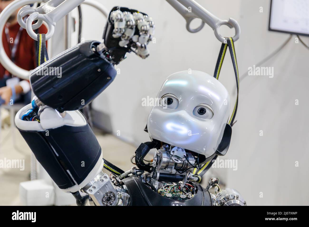 Rome, Italy - October 10, 2021: Humanoid robot for research in the ...