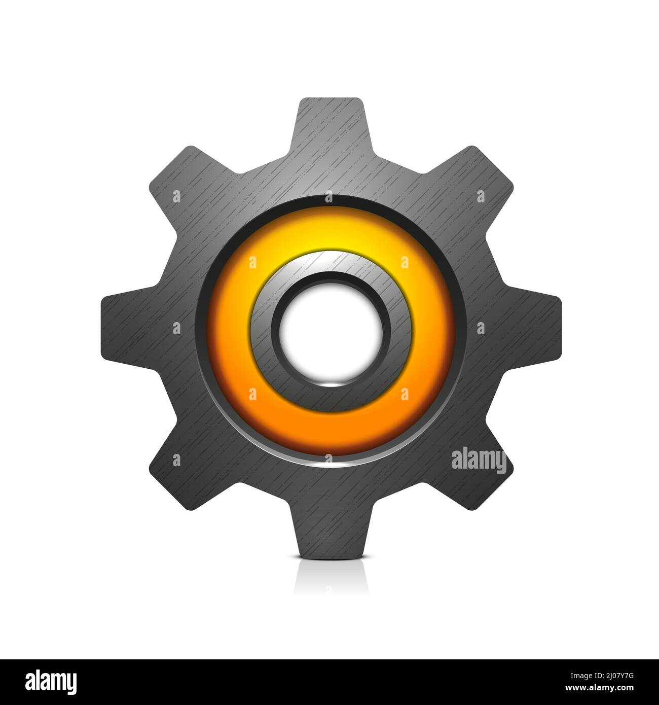Gear vector illustration isolated on white background Stock Vector ...