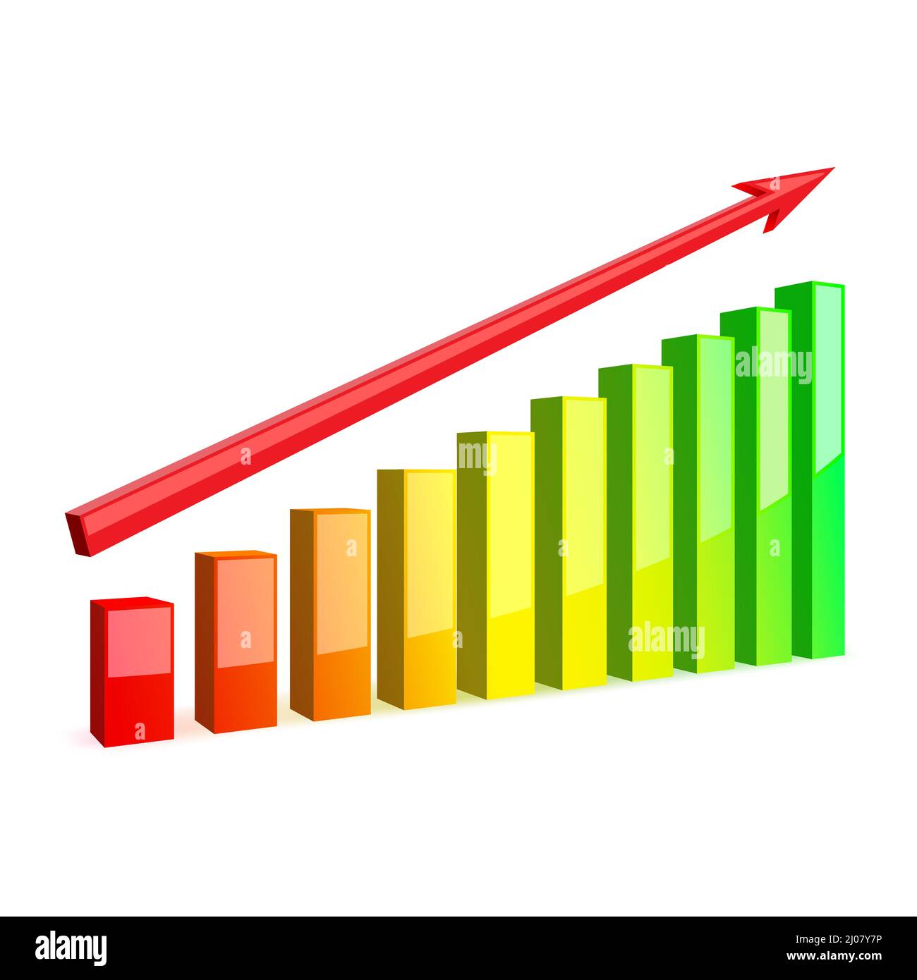 Graphic up with arrow vector illustration isolated on white background ...