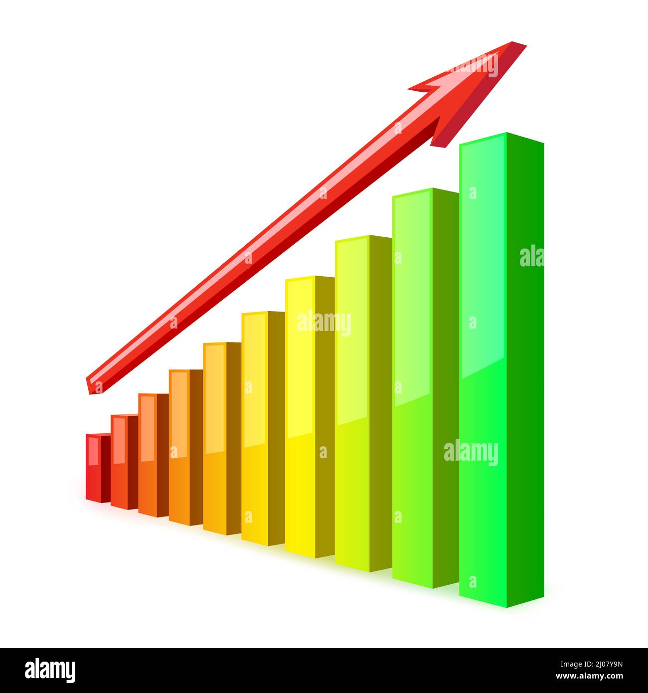 Graphic up with arrow vector illustration isolated on white background ...