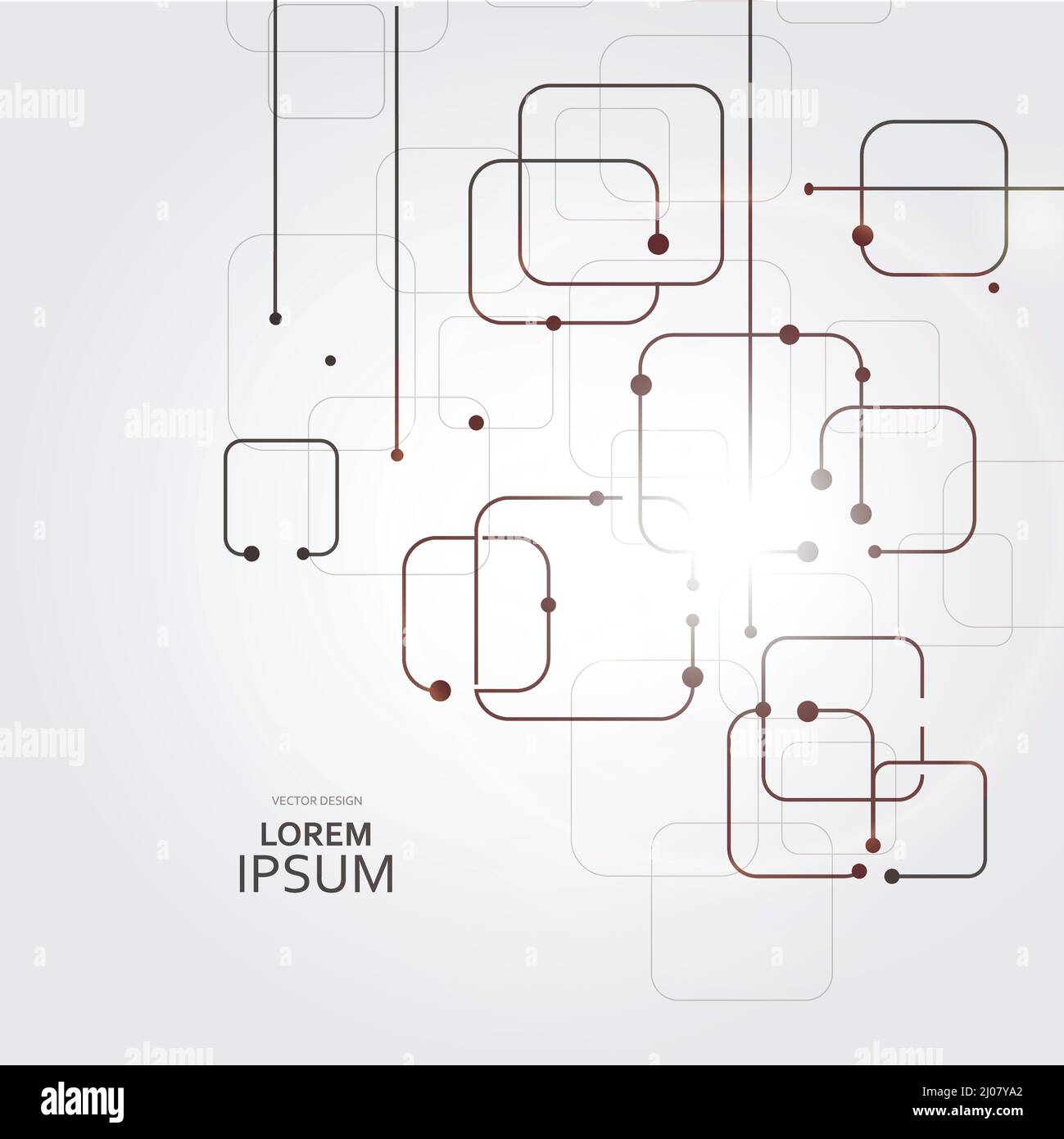 Vector simple technological background. Modern connection concept with ...