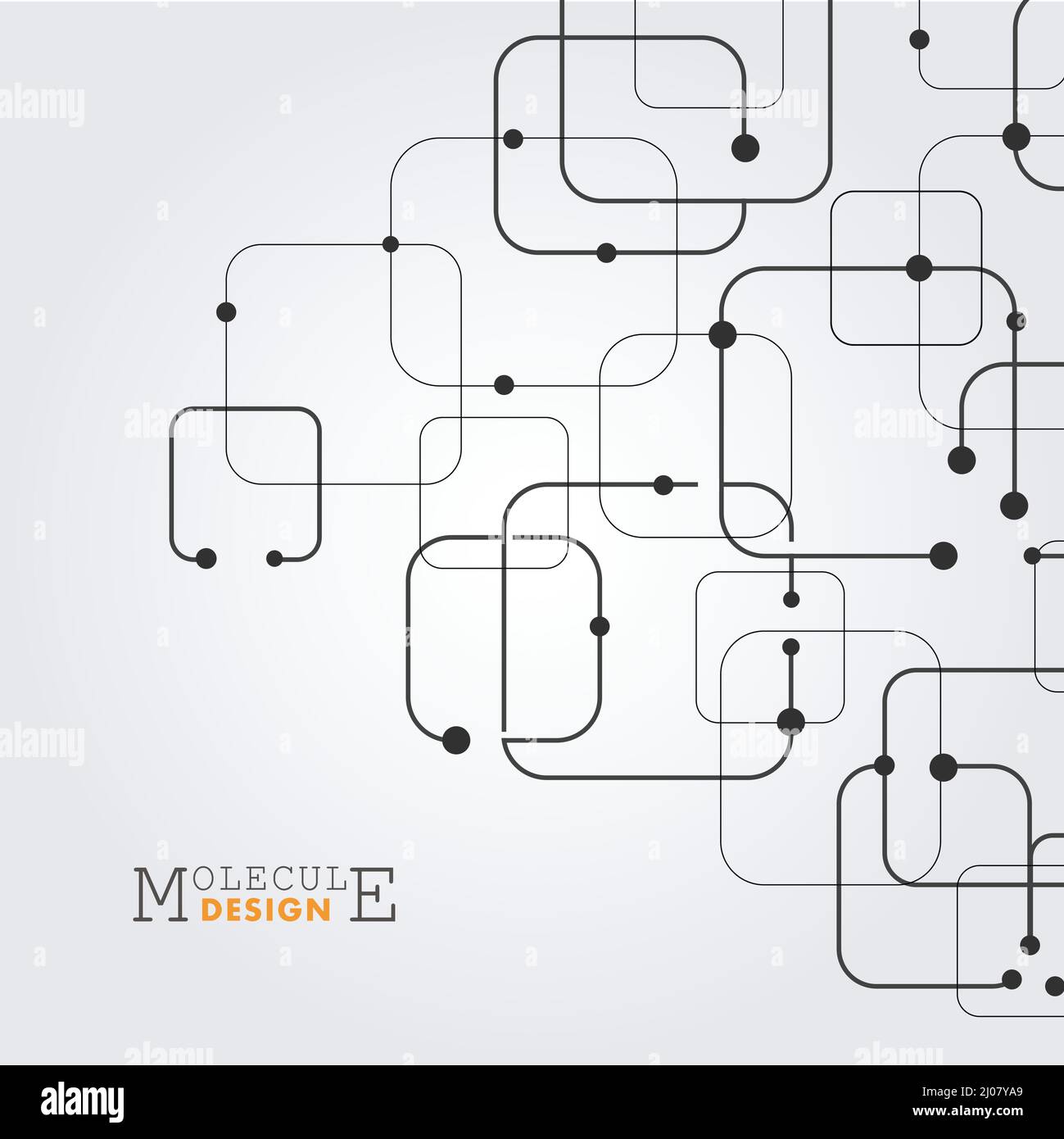 Vector chemistry web connect. Network lines graphic element design ...