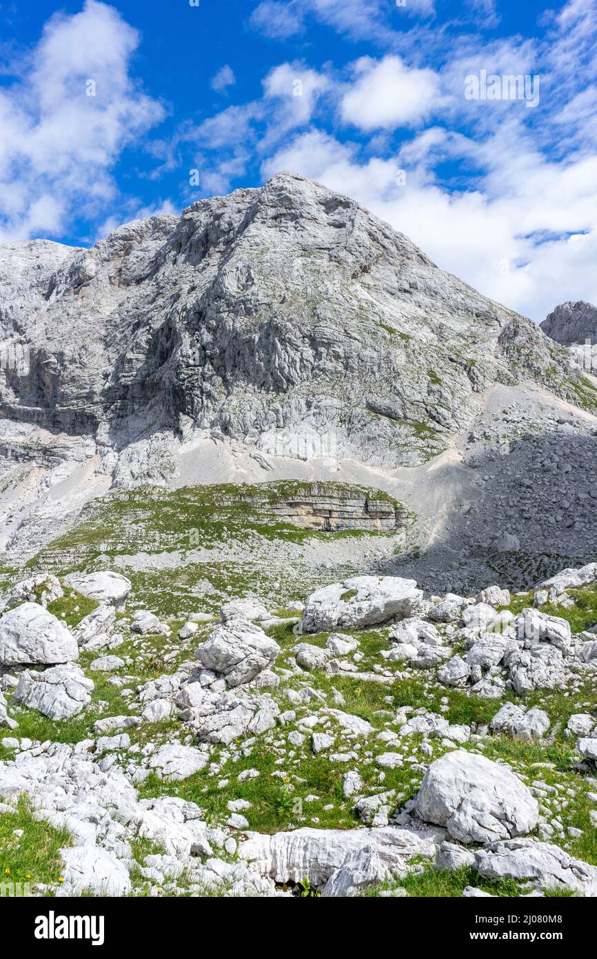 Beautiful Hiking Trail In A Valley Of Seven Lakes In Triglav National