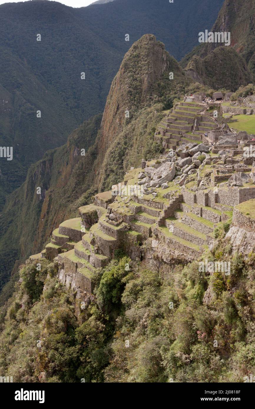 Ancient Inca City of Machu Picchu, ruins of the Machu Picchu Sanctuary ...
