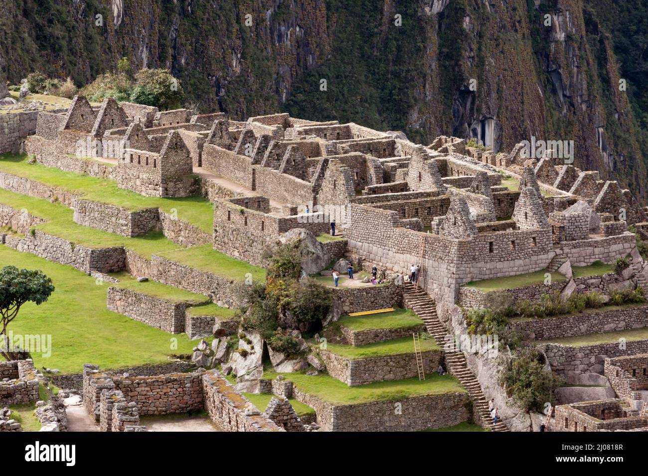 Ancient Inca City of Machu Picchu, ruins of the Machu Picchu Sanctuary ...
