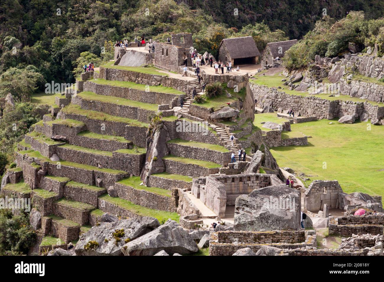Ancient Inca City of Machu Picchu, ruins of the Machu Picchu Sanctuary ...