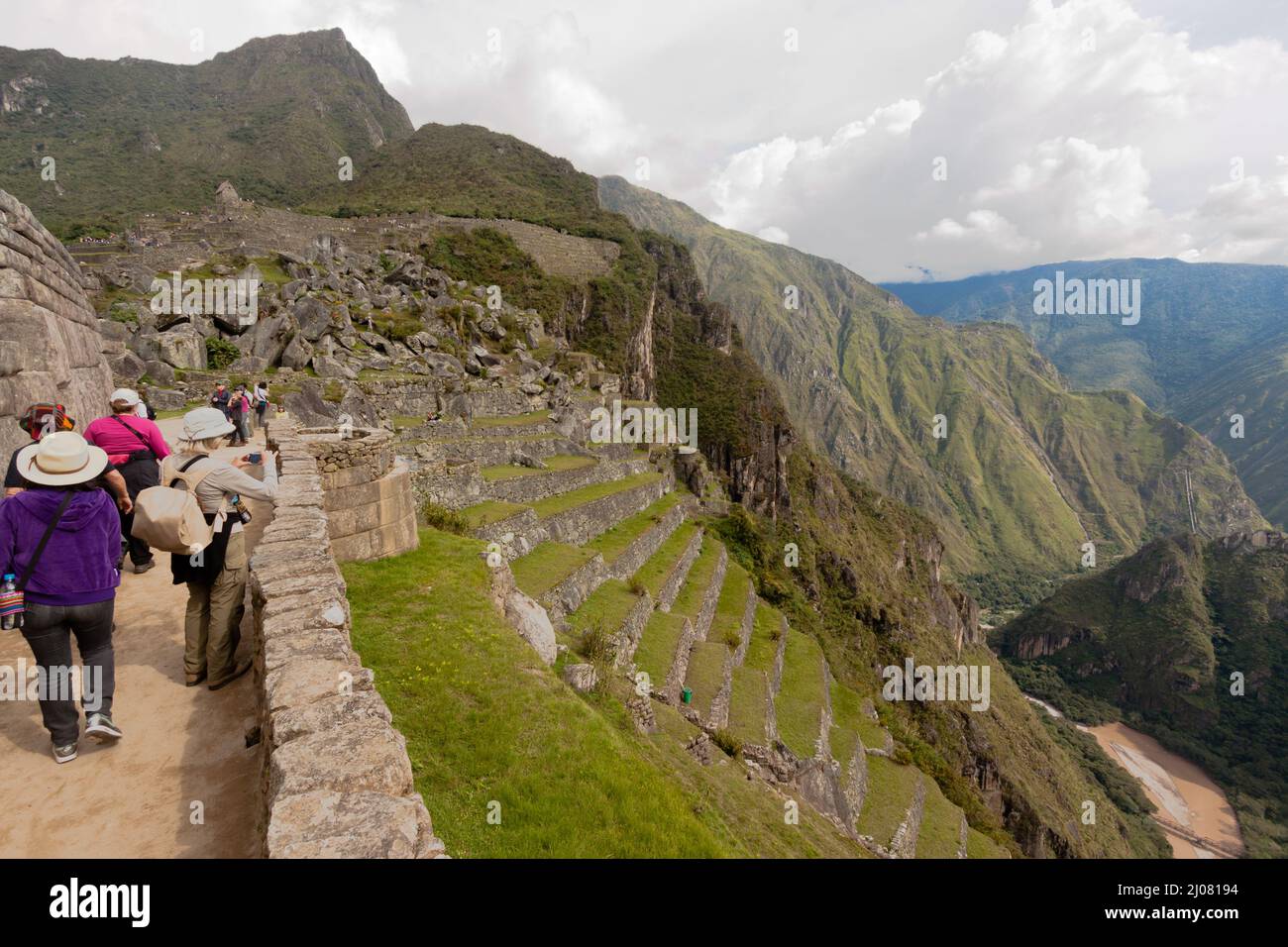 Ancient Inca City of Machu Picchu, ruins of the Machu Picchu Sanctuary ...