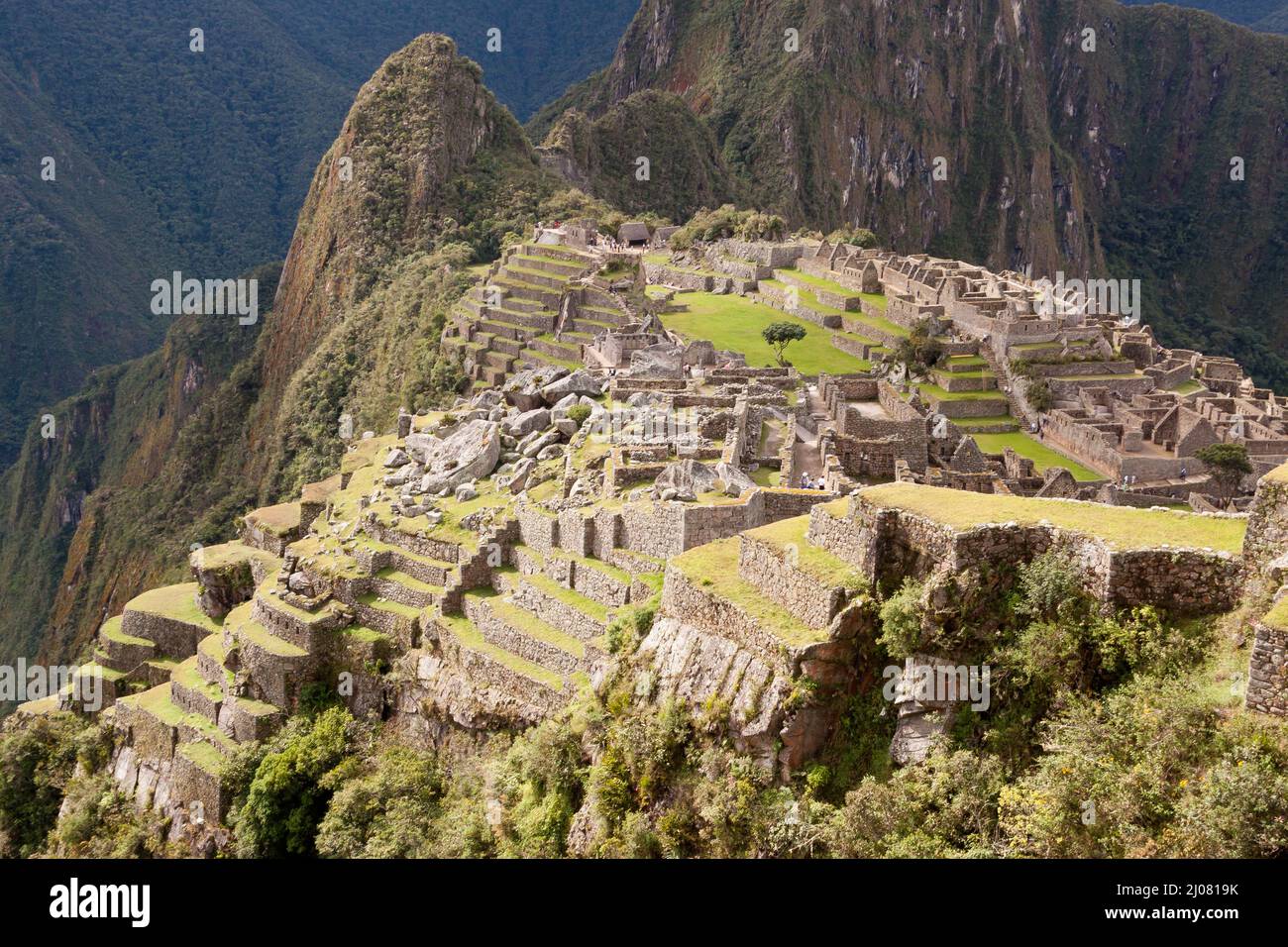 Ancient Inca City of Machu Picchu, ruins of the Machu Picchu Sanctuary ...