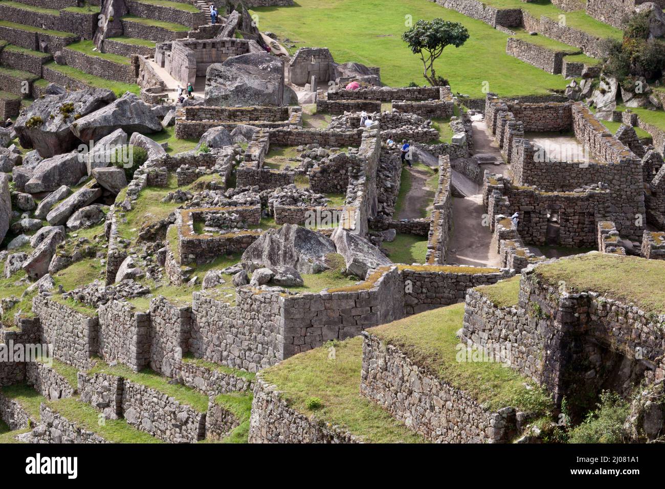 Ancient Inca City of Machu Picchu, ruins of the Machu Picchu Sanctuary ...