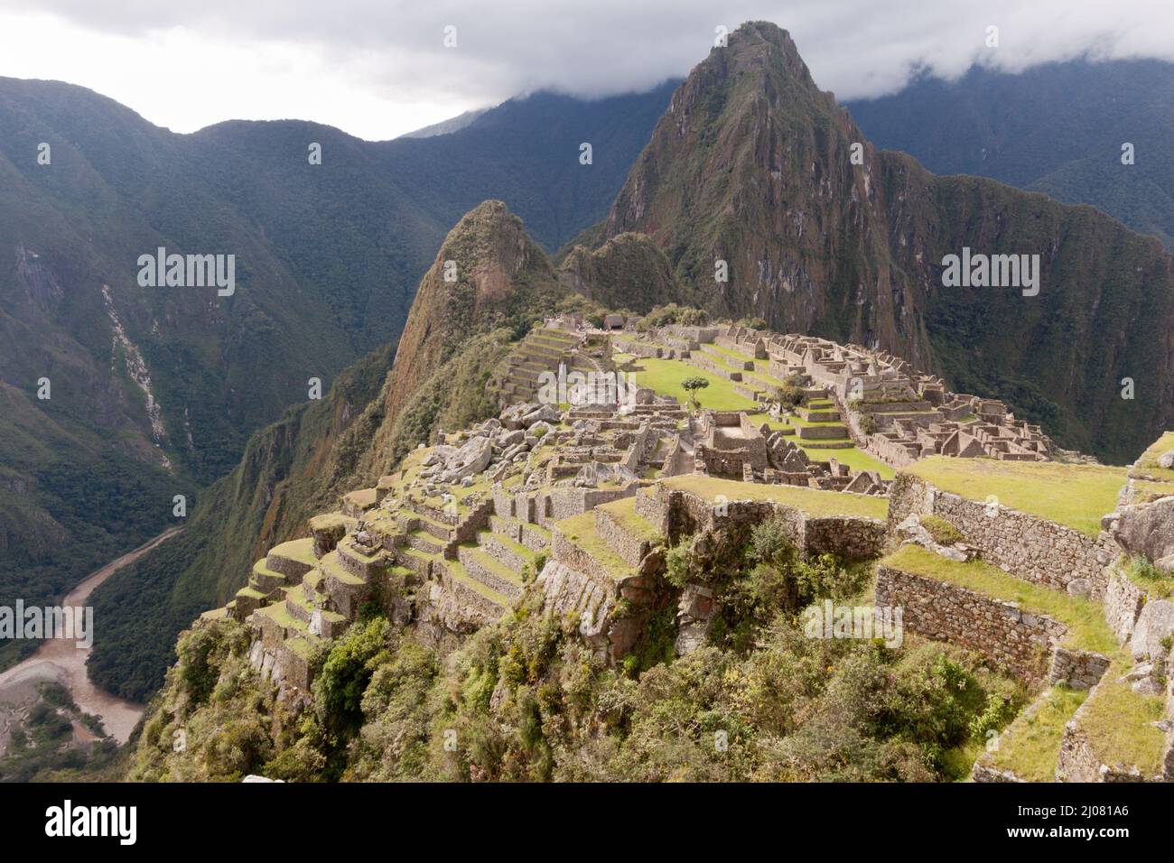 Ancient Inca City of Machu Picchu, ruins of the Machu Picchu Sanctuary ...