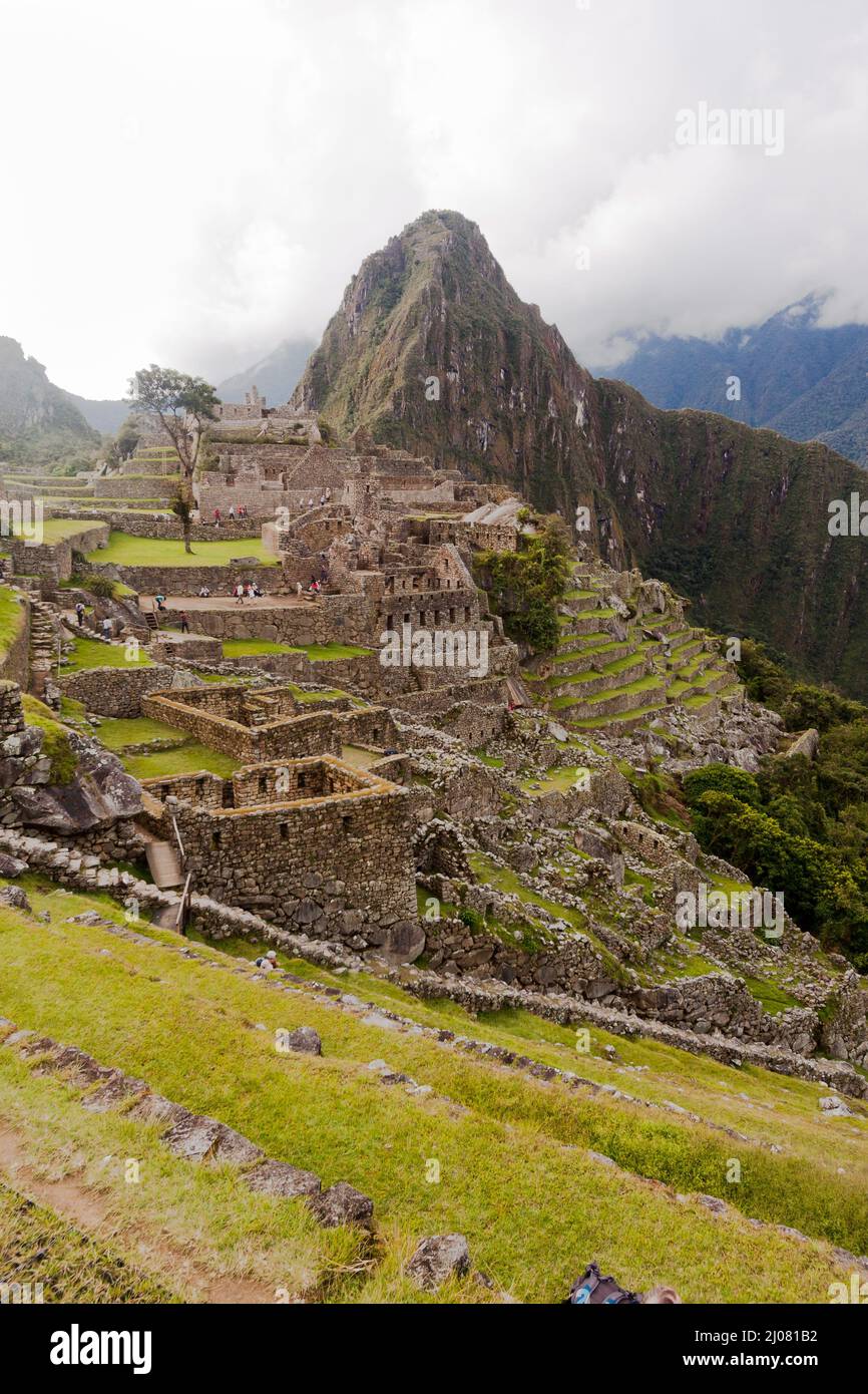 Ancient Inca City of Machu Picchu, ruins of the Machu Picchu Sanctuary ...