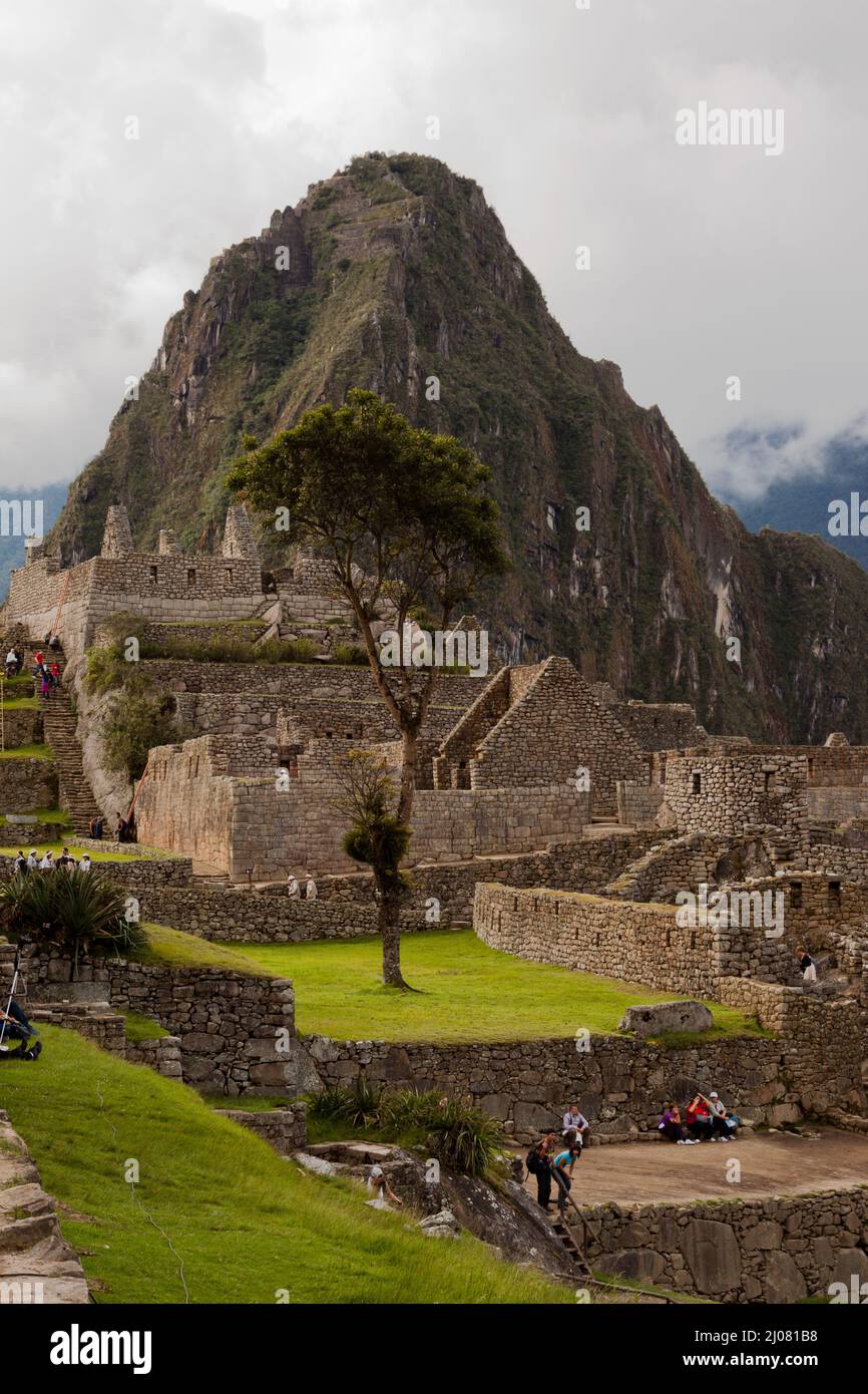 Ancient Inca City of Machu Picchu, ruins of the Machu Picchu Sanctuary ...