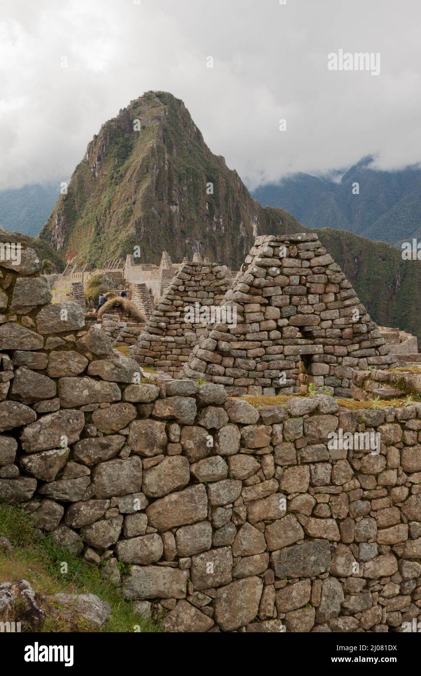 The ancient Inca City of Machu Picchu, ruins of the Machu Picchu ...