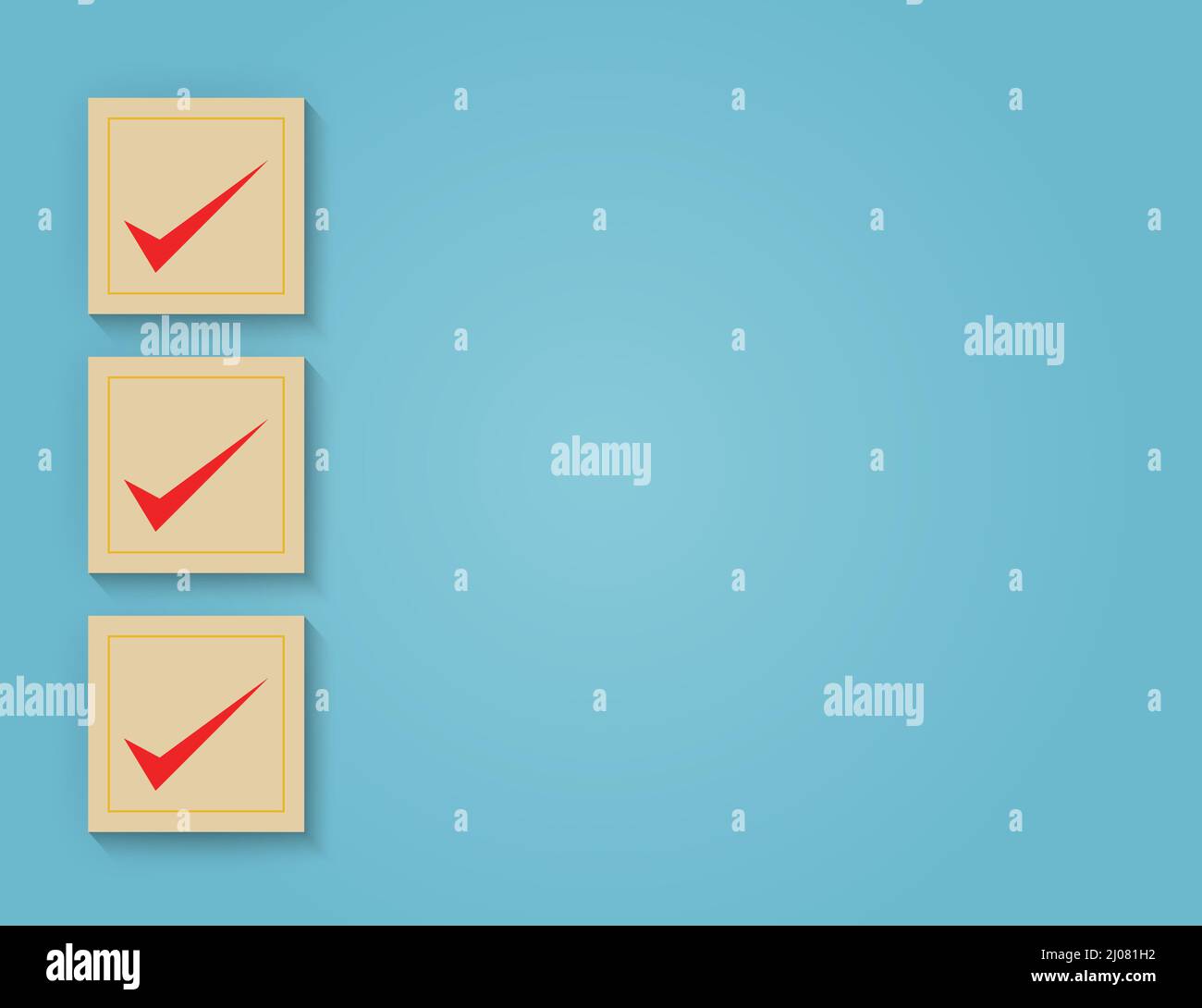 Business services rating customer experience concept of correct tick ...