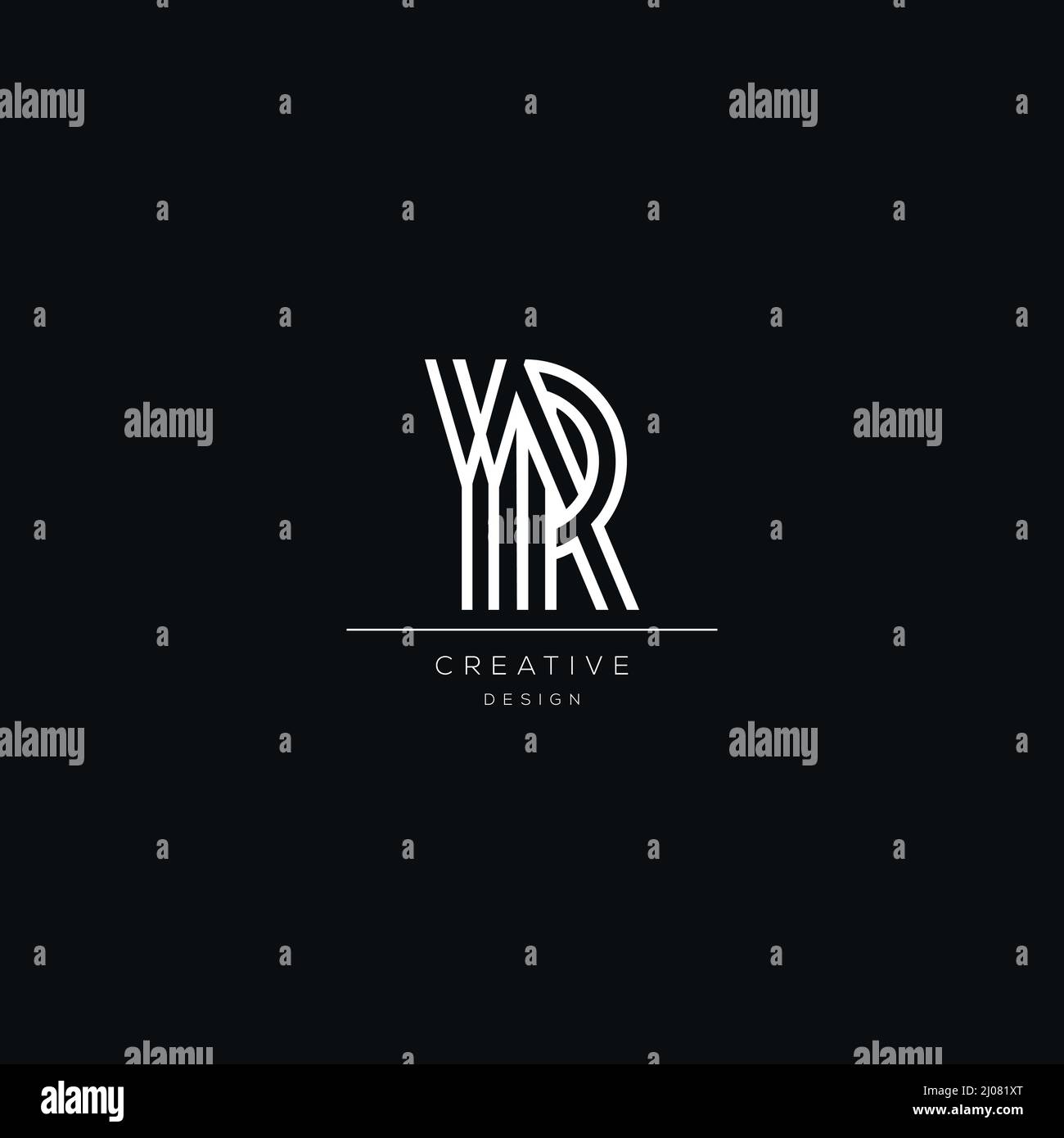 Letter YR logo icon design template elements Stock Vector Image & Art ...