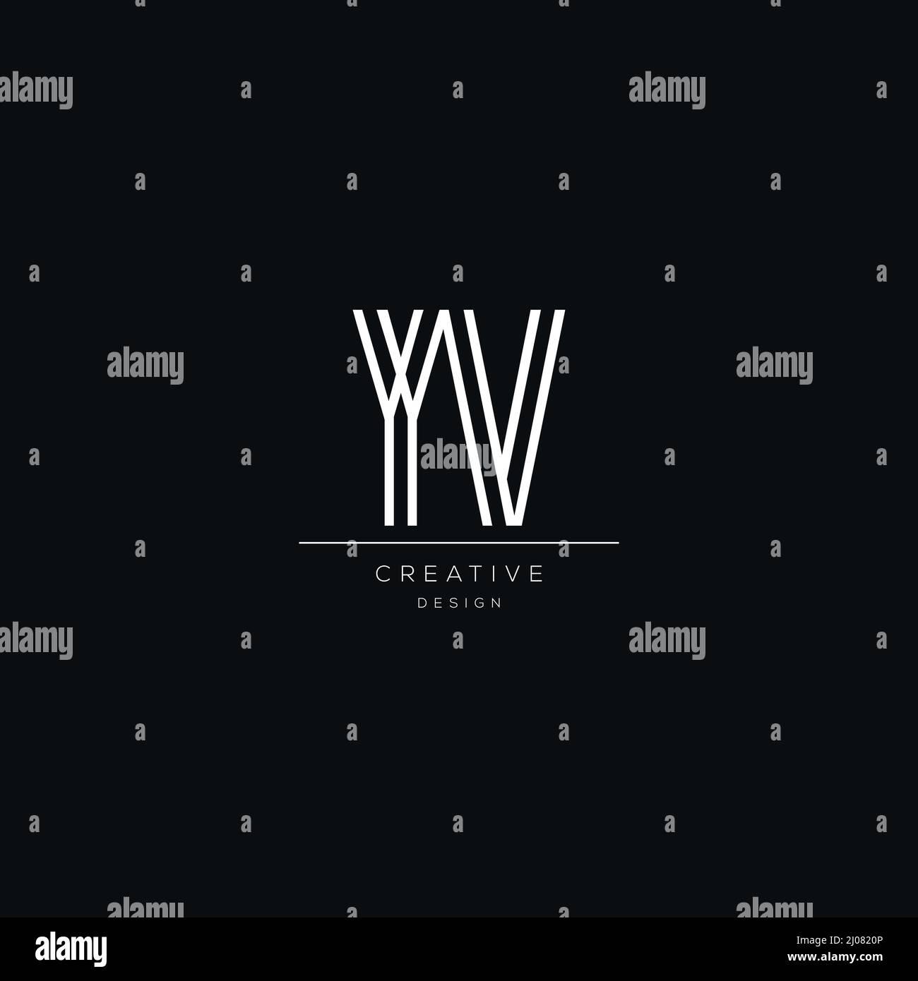 Yv minimal logo hi-res stock photography and images - Alamy