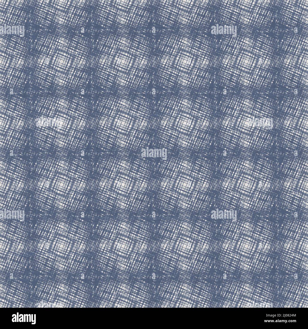 French blue irregular mottled linen seamless pattern. Tonal country ...
