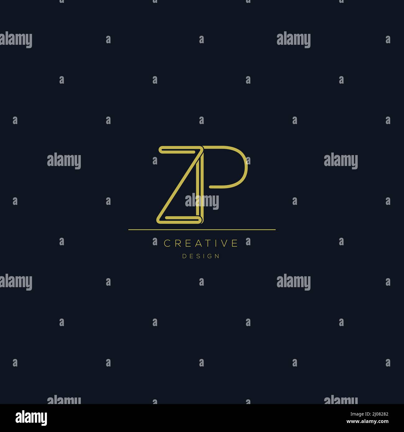 Abstract monogram logo icon letter ZP Stock Vector Image & Art - Alamy