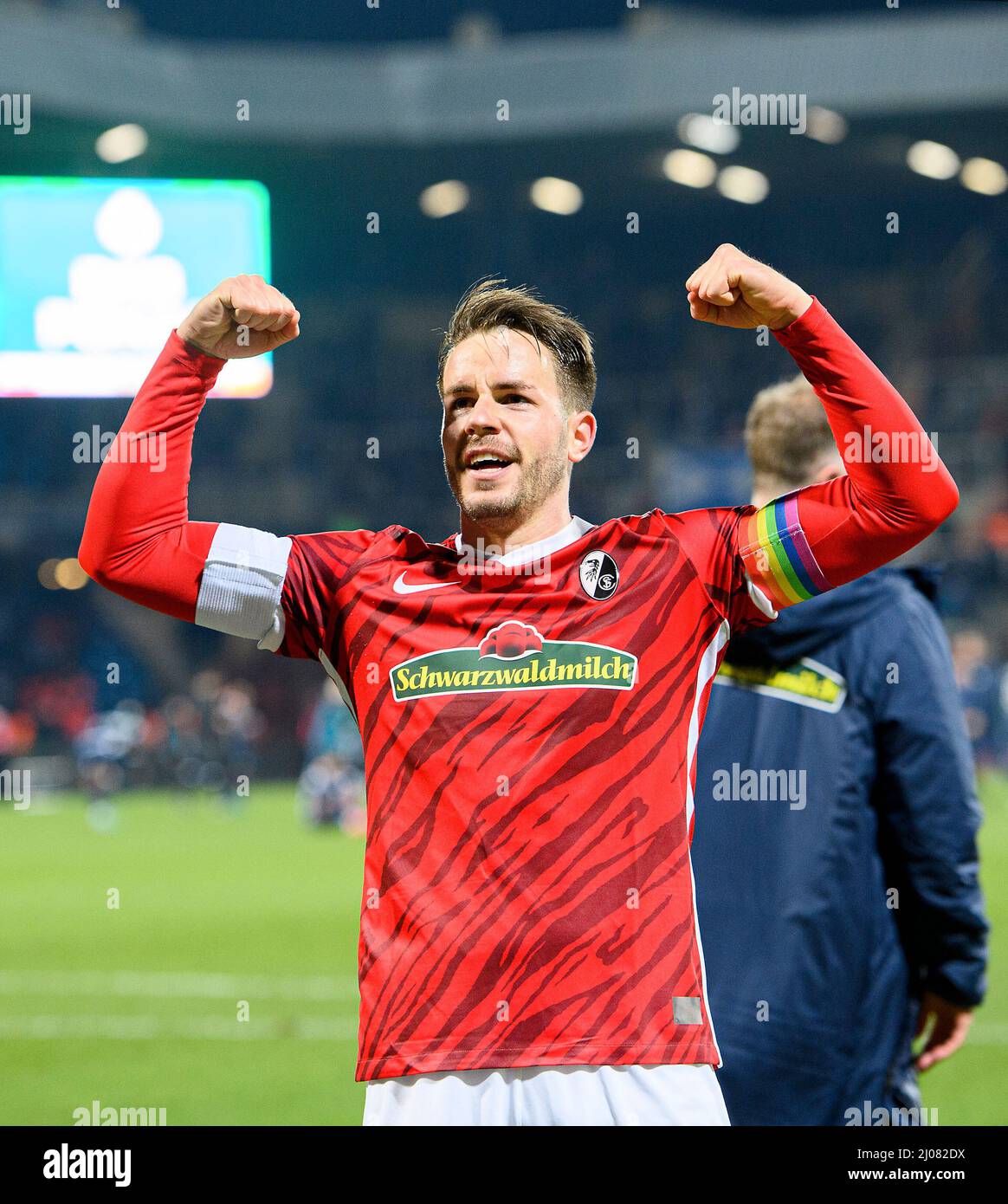 Christian GUENTER (GÃ nter, FR) gesture, gesture, football DFB Pokal ...