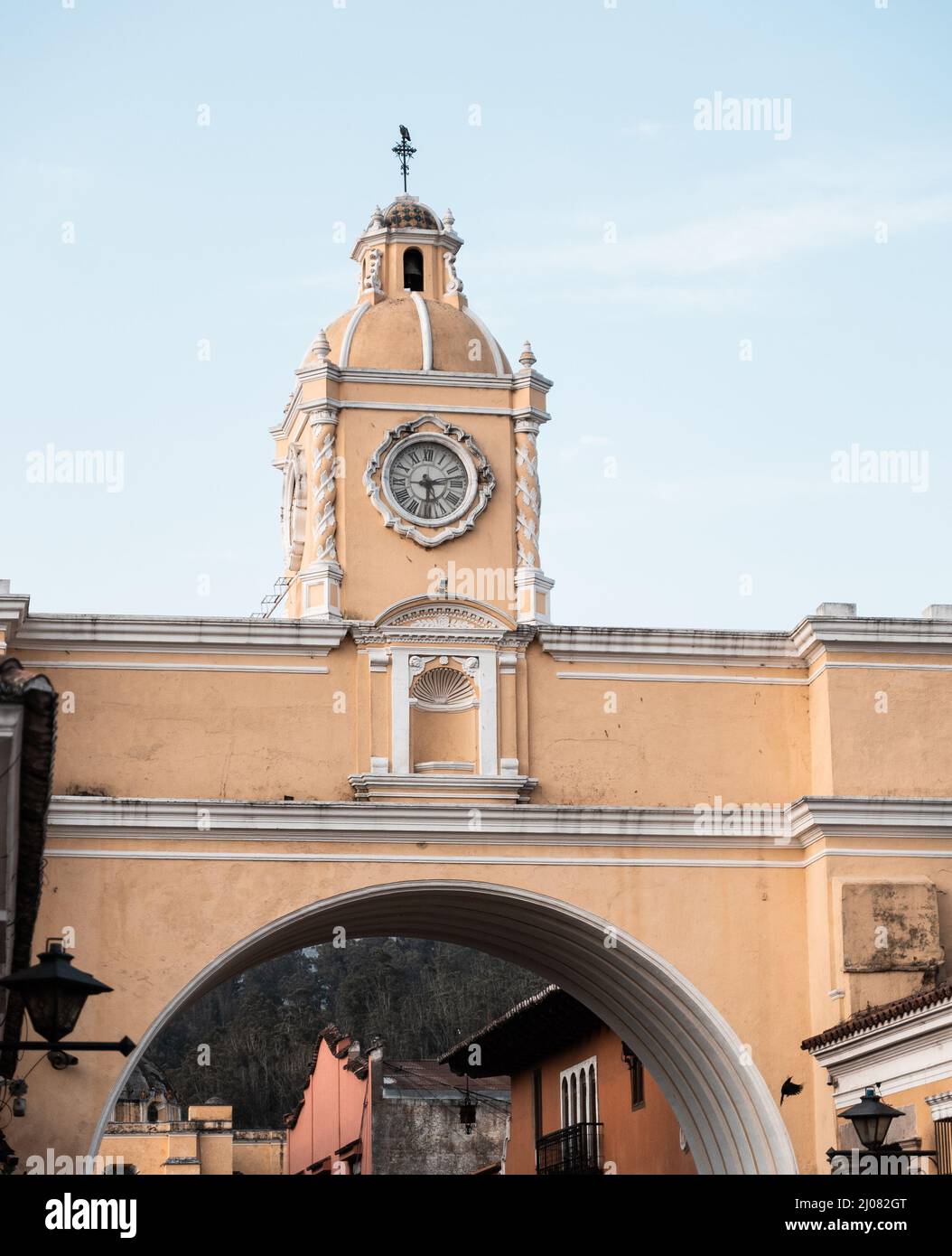 Santa Catalina Arch building under the sky in Antigua Guatemala ...
