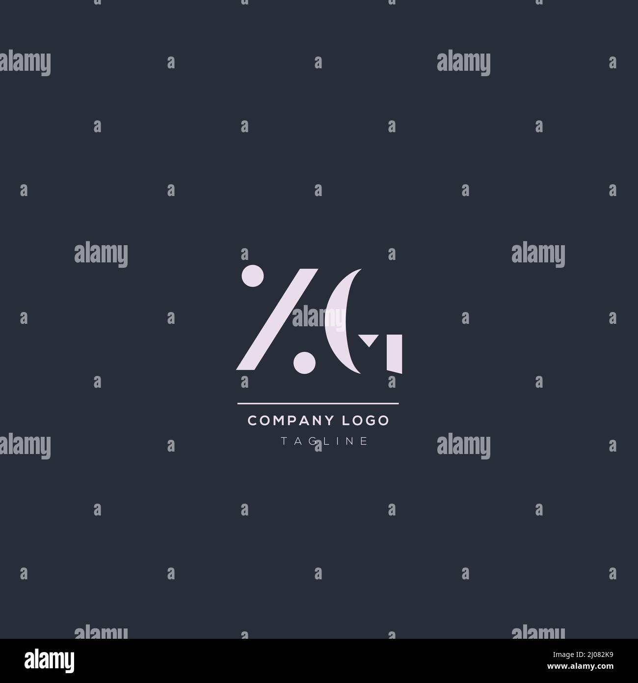 Logo and Symbol letter ZG concept design Stock Vector Image & Art - Alamy