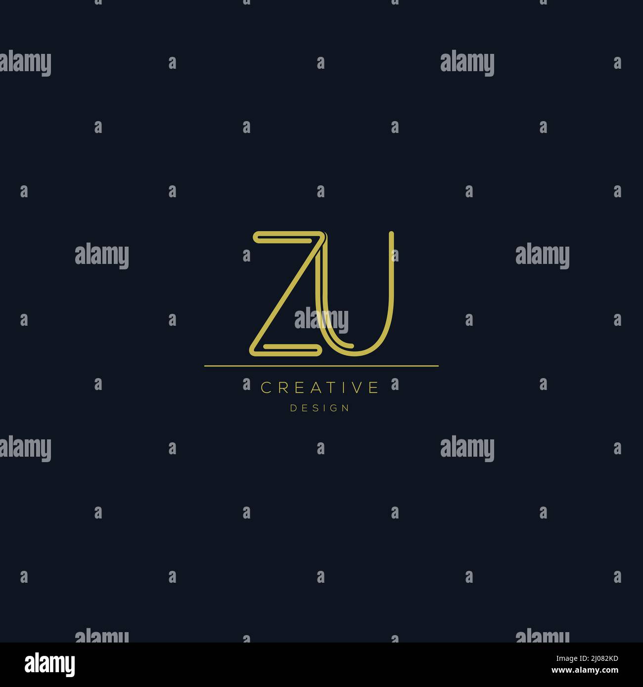Abstract monogram logo icon letter ZU Stock Vector Image & Art - Alamy