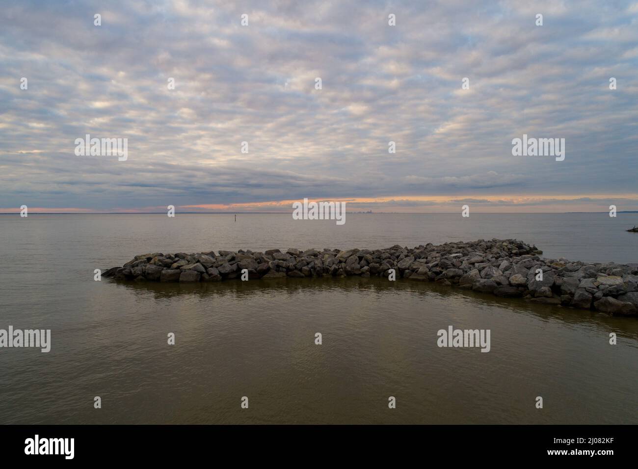 Cloudy sunset at Point Clear, Alabama Stock Photo - Alamy