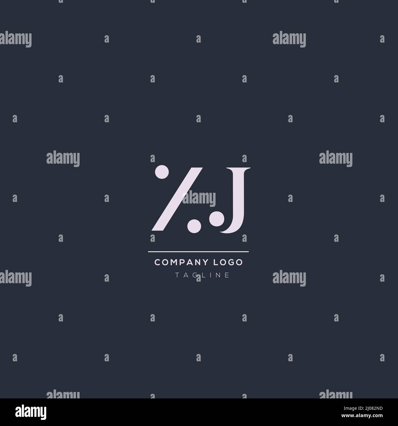 Logo and Symbol letter ZJ concept design Stock Vector Image & Art - Alamy