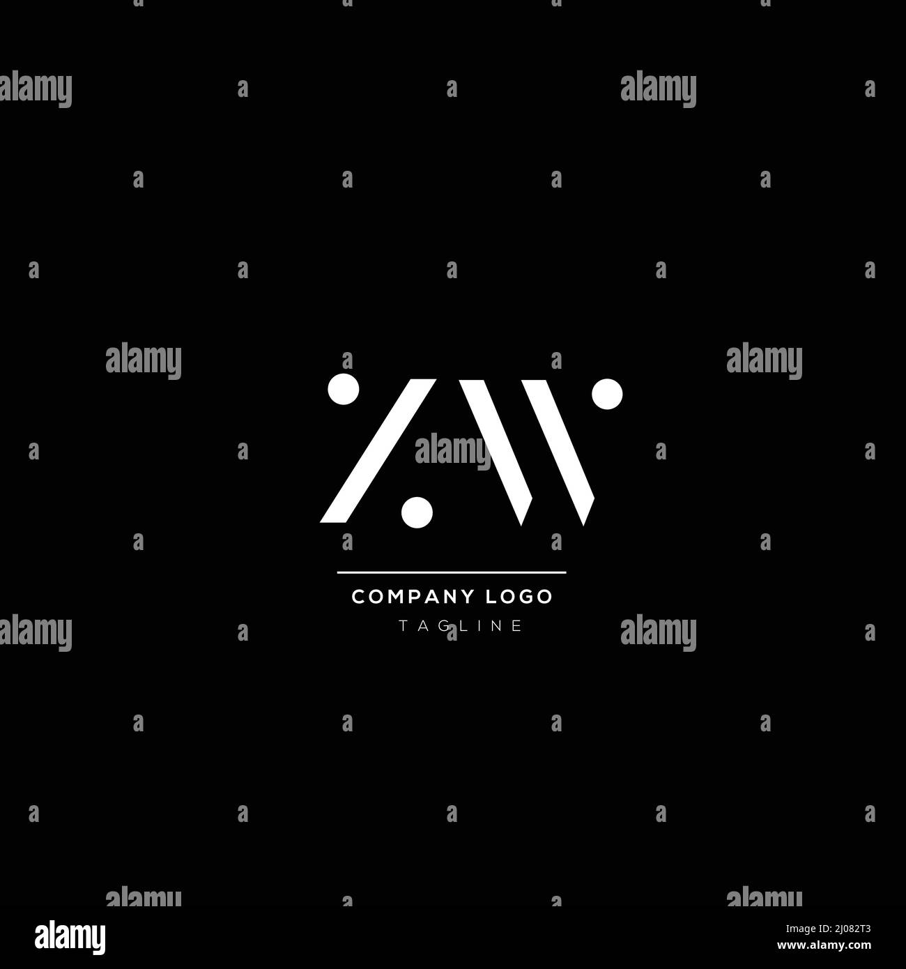 Logo and Symbol letter ZW concept design Stock Vector Image & Art - Alamy