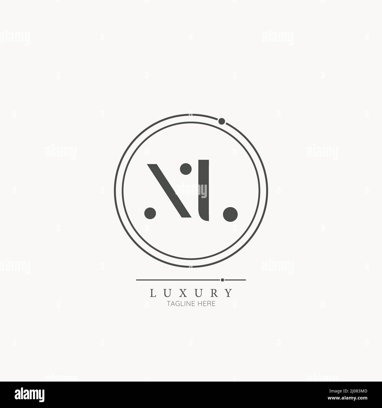 Letter XL logo icon design template elements Stock Vector Image & Art ...