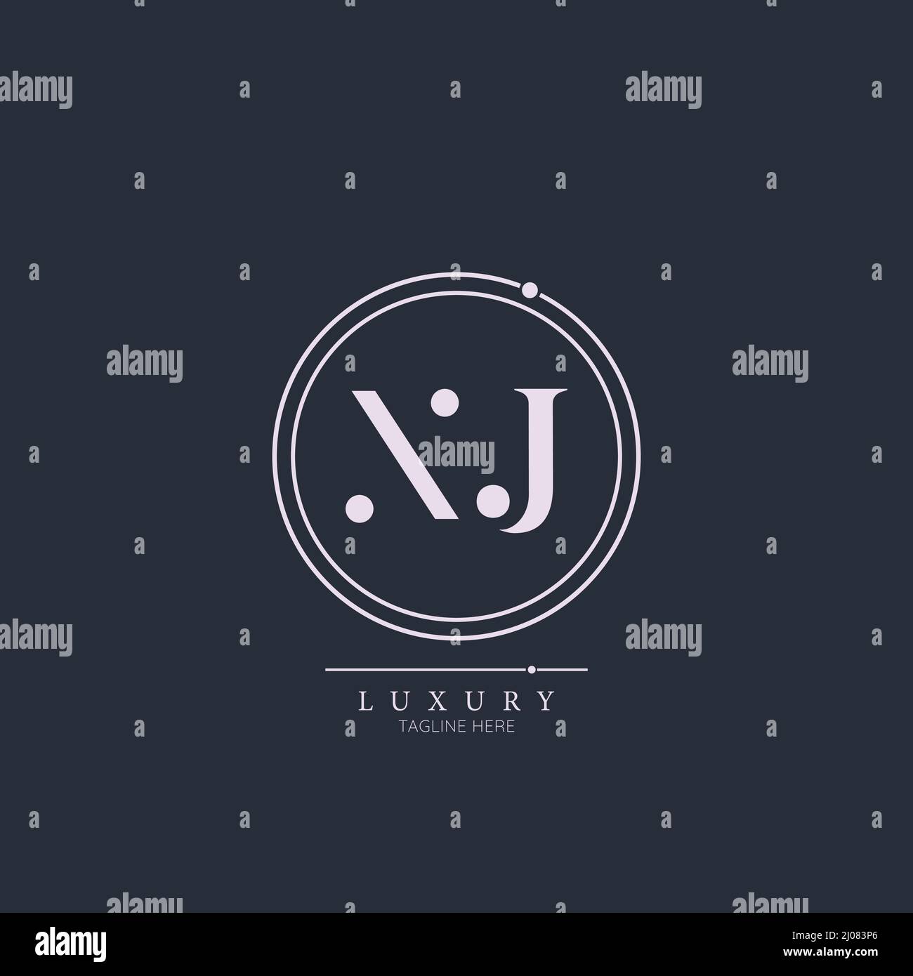 Letter XJ logo icon design template elements Stock Vector Image & Art ...