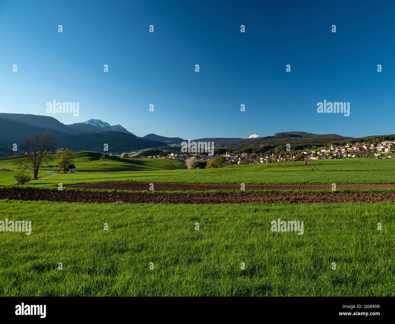 Overview of the Sarnonico and Cavareno plateau, Non valley, Trentino ...
