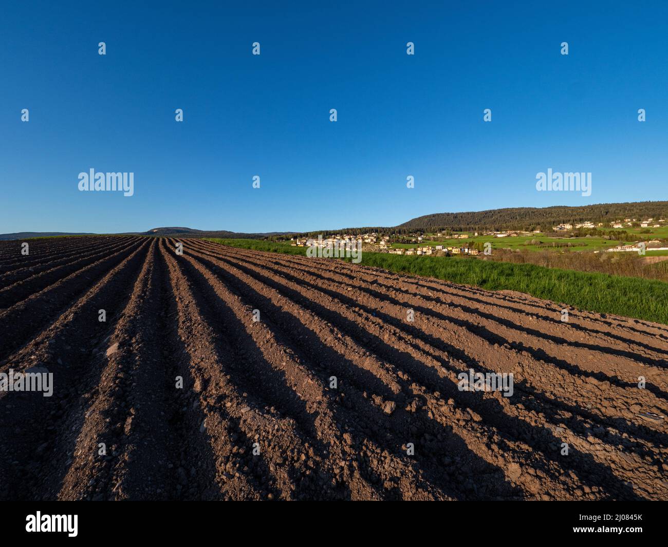 Overview on the Sarnonico and Cavareno plateau, Valle di Non valley ...