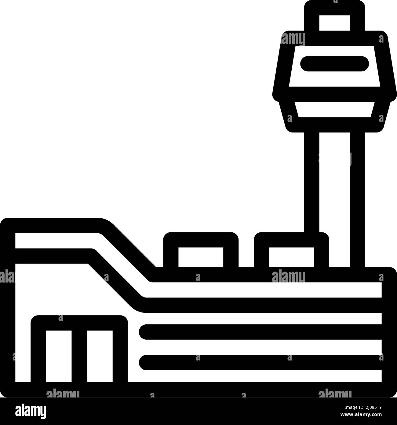 airport building line icon vector illustration Stock Vector Image & Art ...