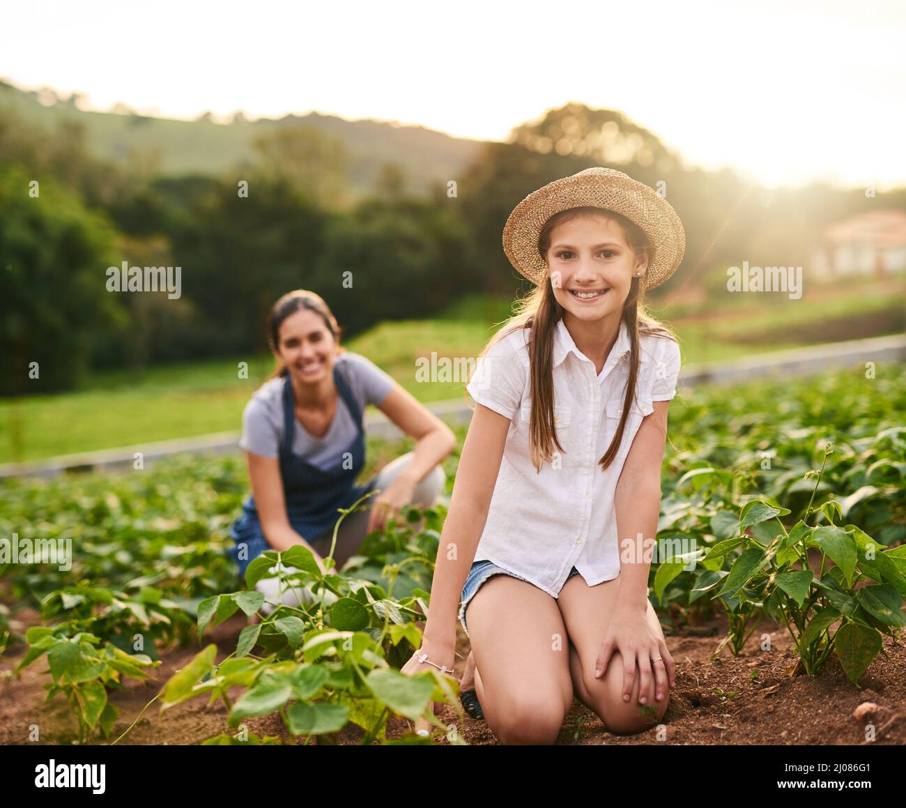Girls Love Their Produce Farm