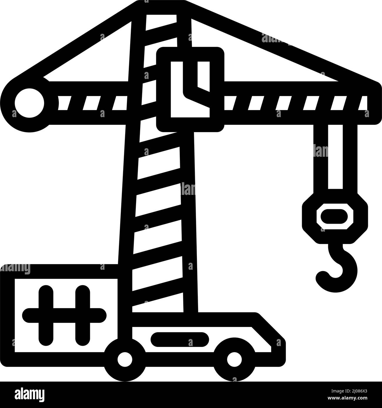 Antique crane truck Stock Vector Images - Alamy