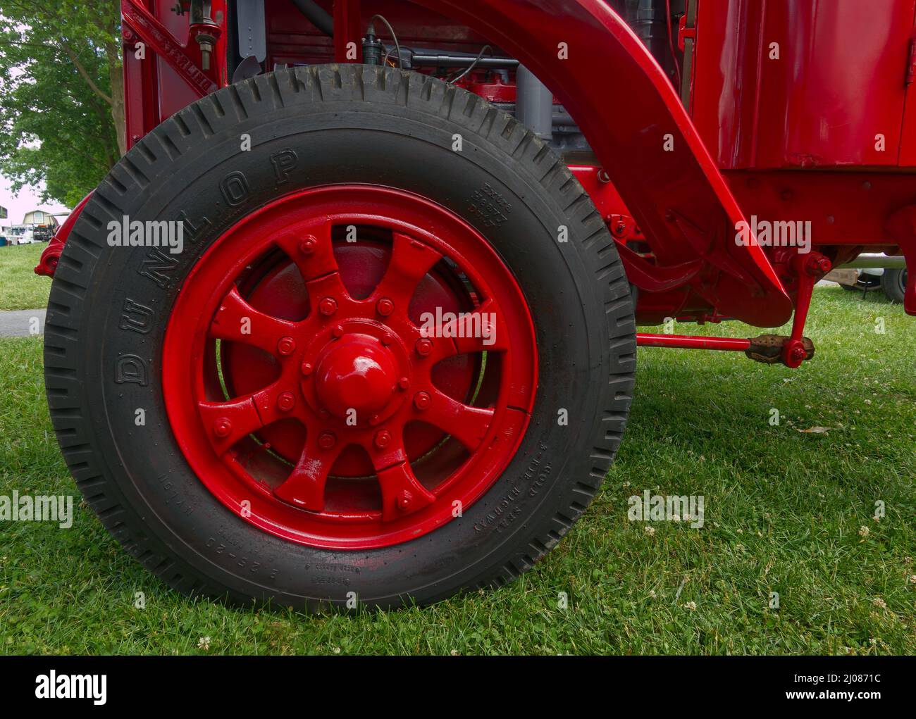 Antique Dunlap truck tire Stock Photo - Alamy