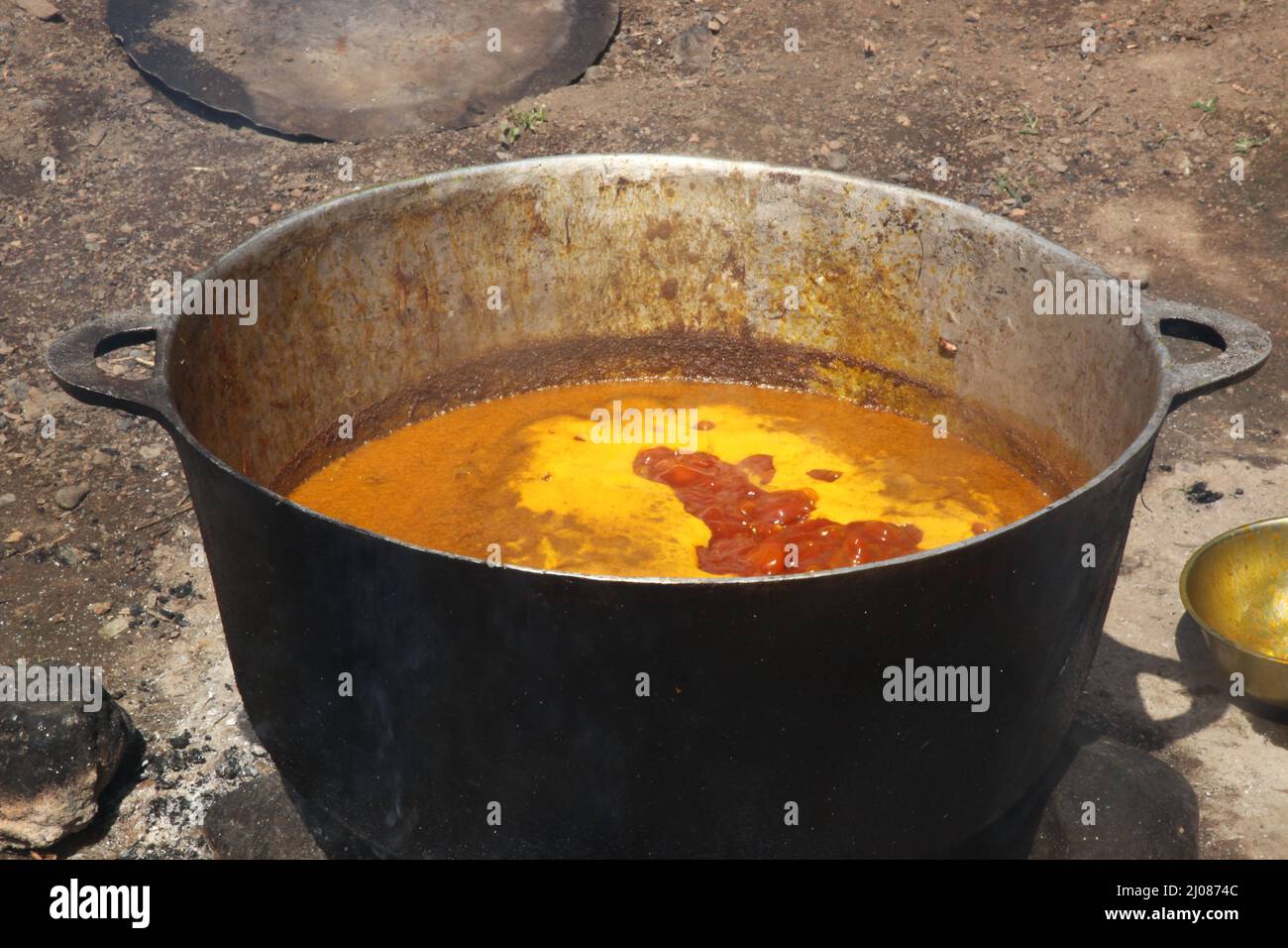 Closeup shot boiling soup hi-res stock photography and images - Alamy