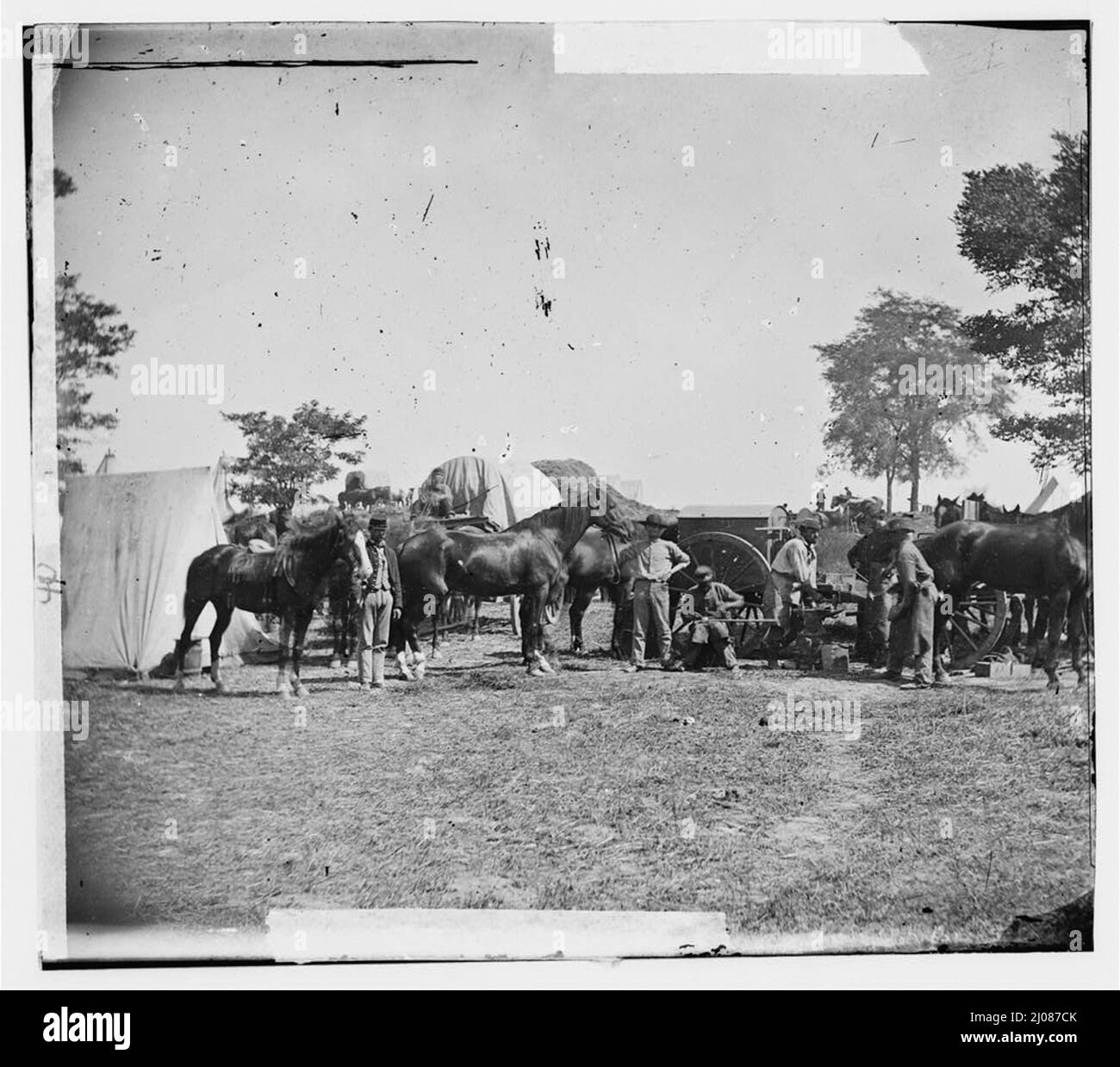 Vintage photo from the American Civil War 1860s Stock Photo - Alamy