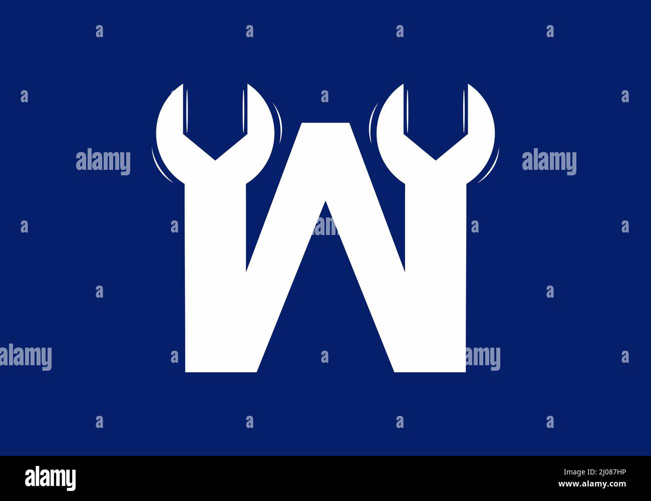 W engine Stock Vector Images - Alamy