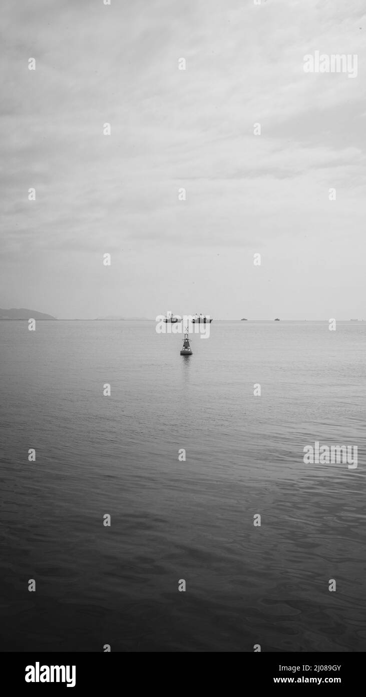 Landscape river in distance Black and White Stock Photos & Images - Alamy