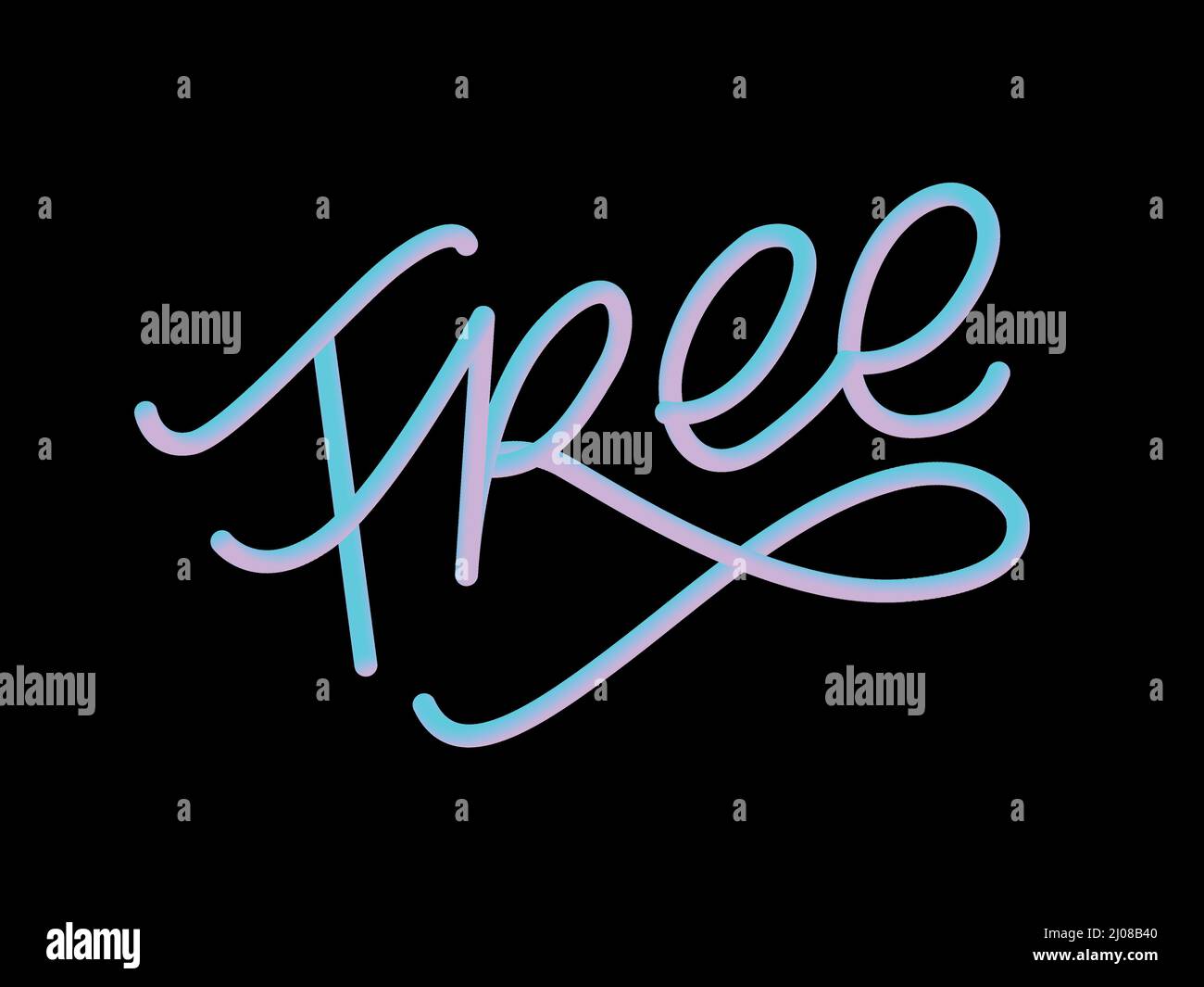 Free hand written lettering. Vector calligraphy brush Stock Vector ...