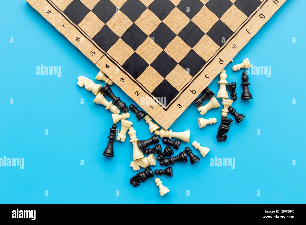 Chess board game as idea of business strategy and teamwork Stock Photo ...