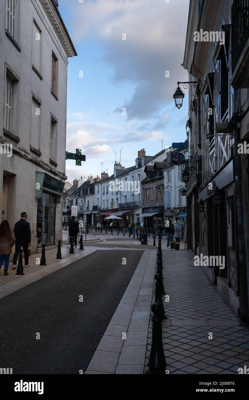 Amboise, France - February 25, 2022: Amboise is a town in the Centre ...