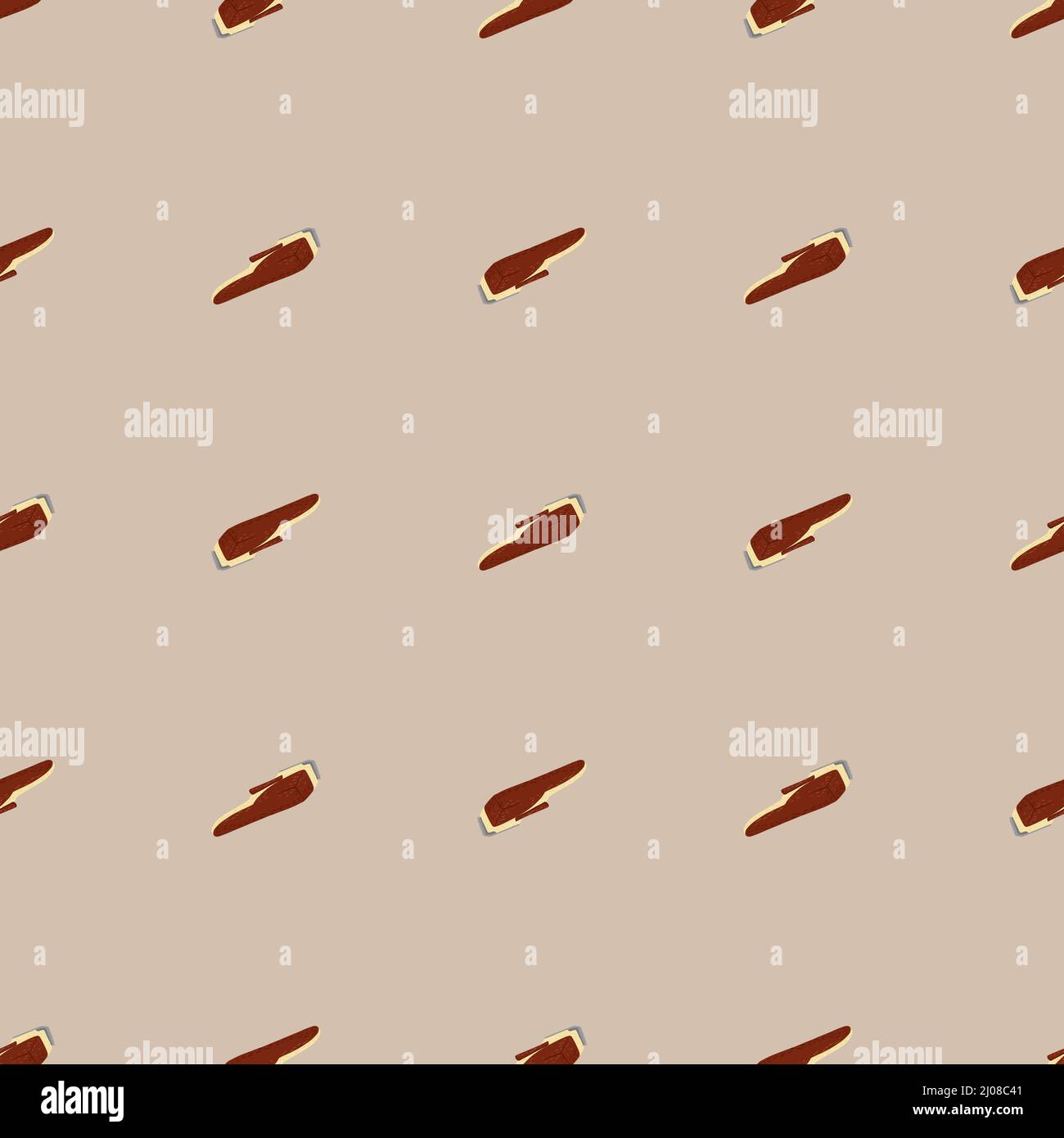 Clippers seamless pattern on. Vintage barber shops elements in doodle ...