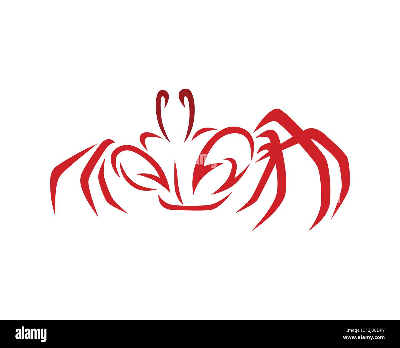 Crab and Sea Animal Entity Silhouette Stock Vector Image & Art - Alamy
