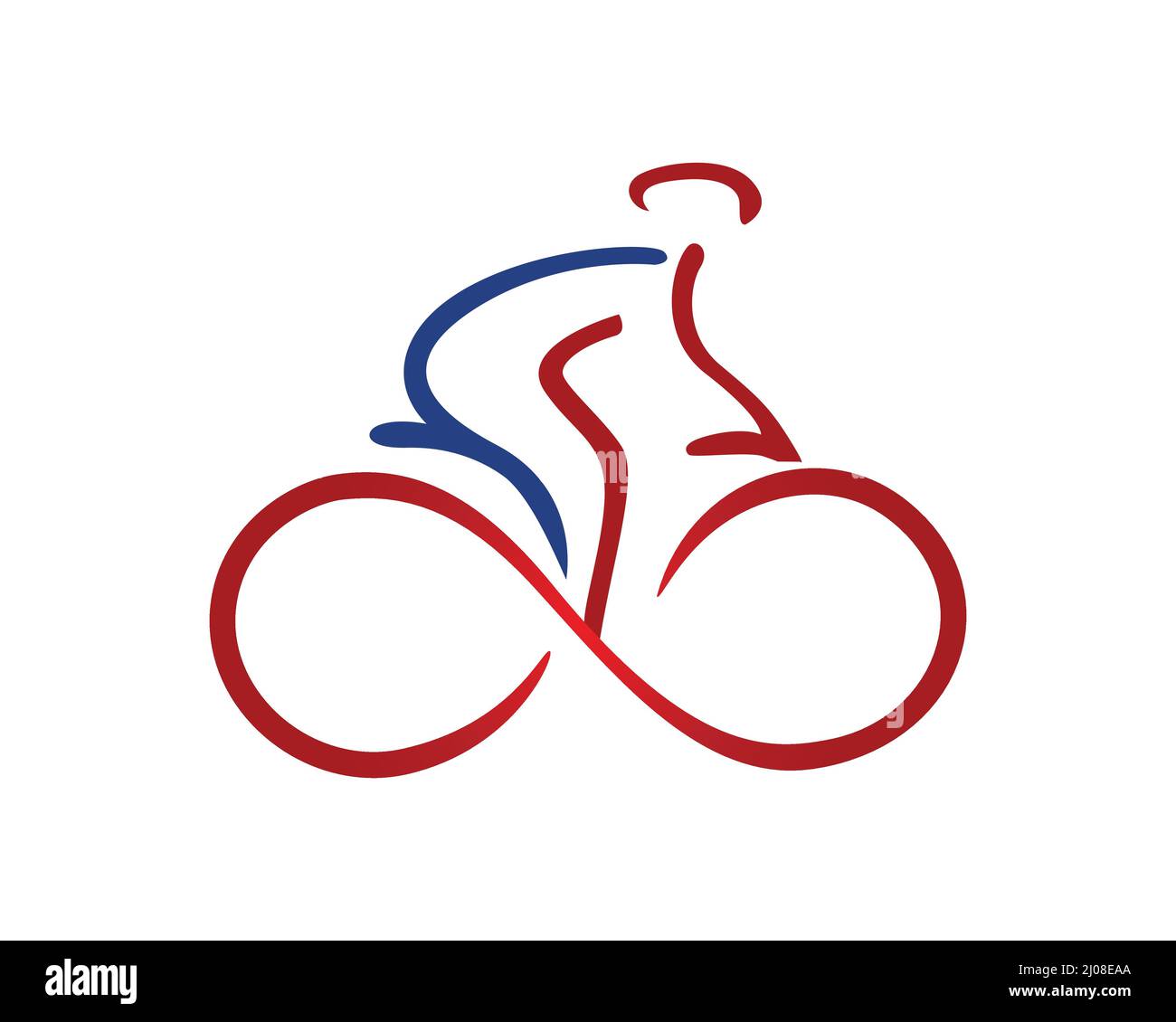 Infinity bicycle logo hi-res stock photography and images - Alamy